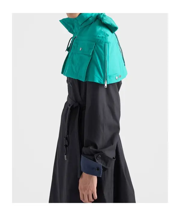 Prada Hooded Pocket Cape