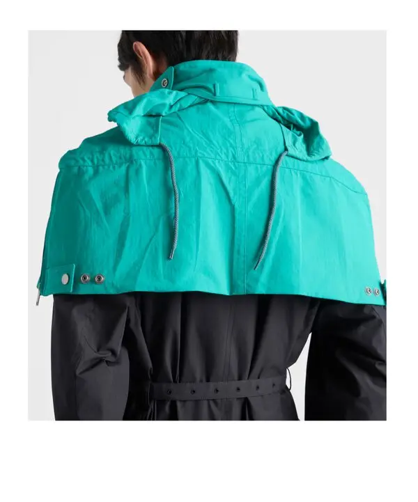Prada Hooded Pocket Cape