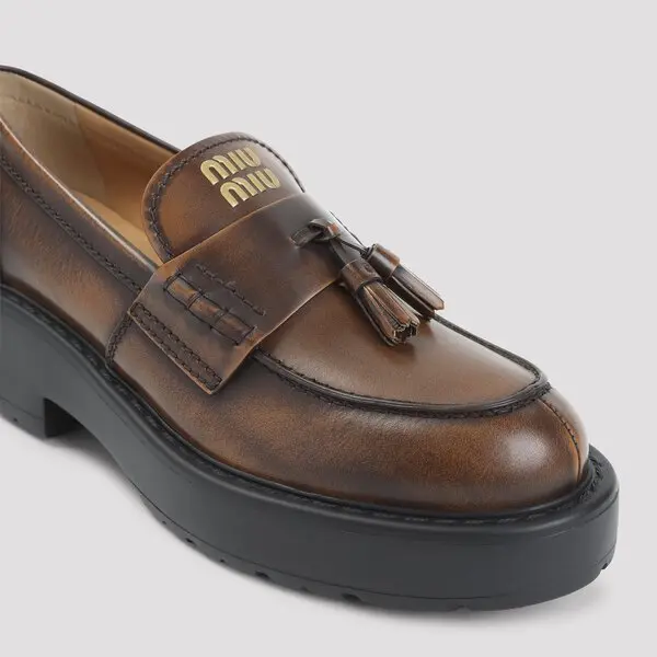 Miu Miu Round-toe Loafers