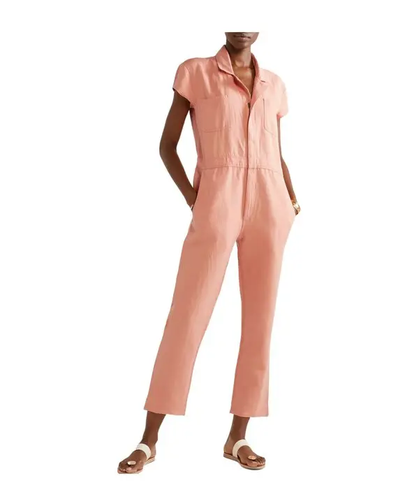 APIECE APART Cotton And Linen-blend Twill Jumpsuit