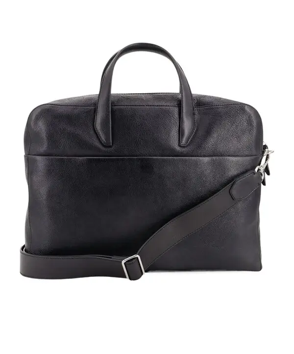 Orciani Zipper Briefcase With Detachable Shoulder Strap