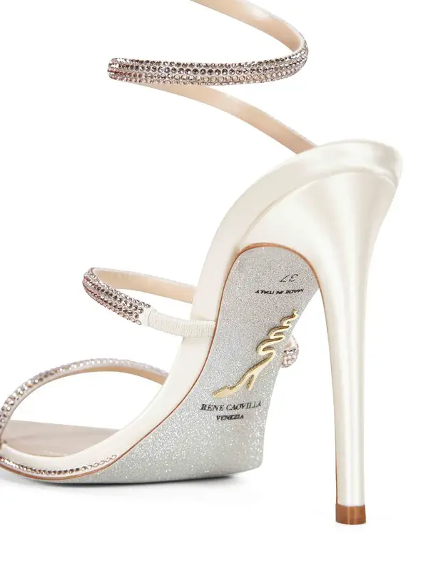 Rene Caovilla Embellished Stiletto Heeled Sandals