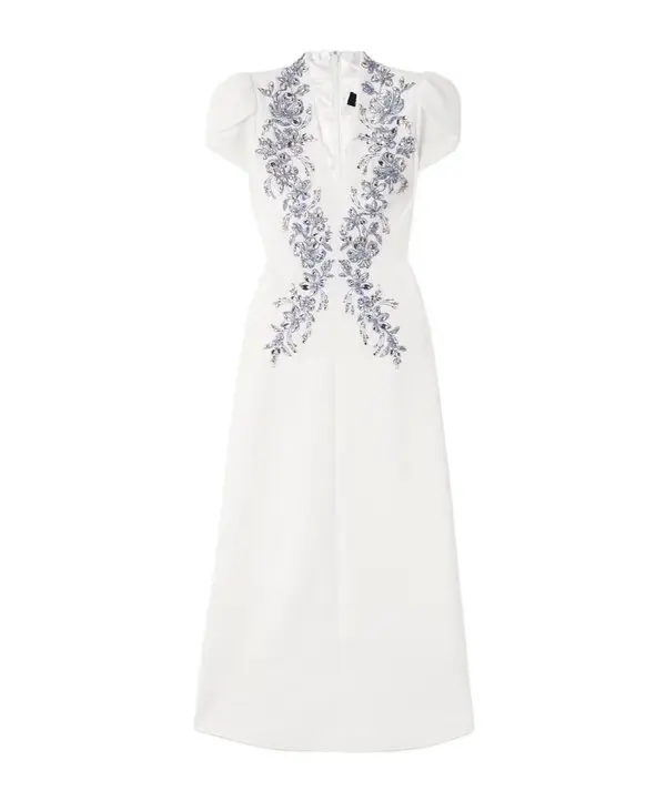 Jenny Packham Fitted Midi Evening Dress - No