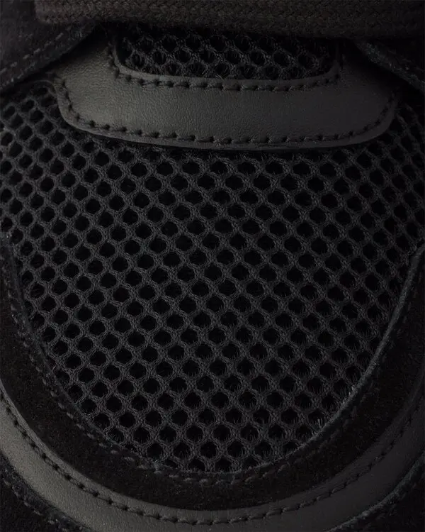 Prada Prax Leather And Fabric Sneakers