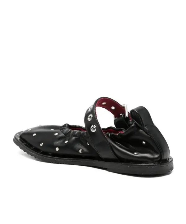 Stella McCartney Studded Buckle-strap Ballet Flats