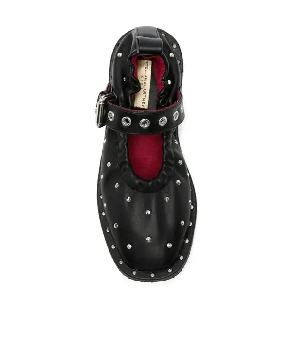 Stella McCartney Studded Buckle-strap Ballet Flats