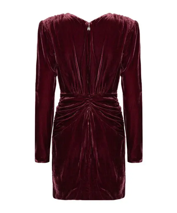 ROTATE BY BIRGER CHRISTENSEN Silk Velvet Mini Dress