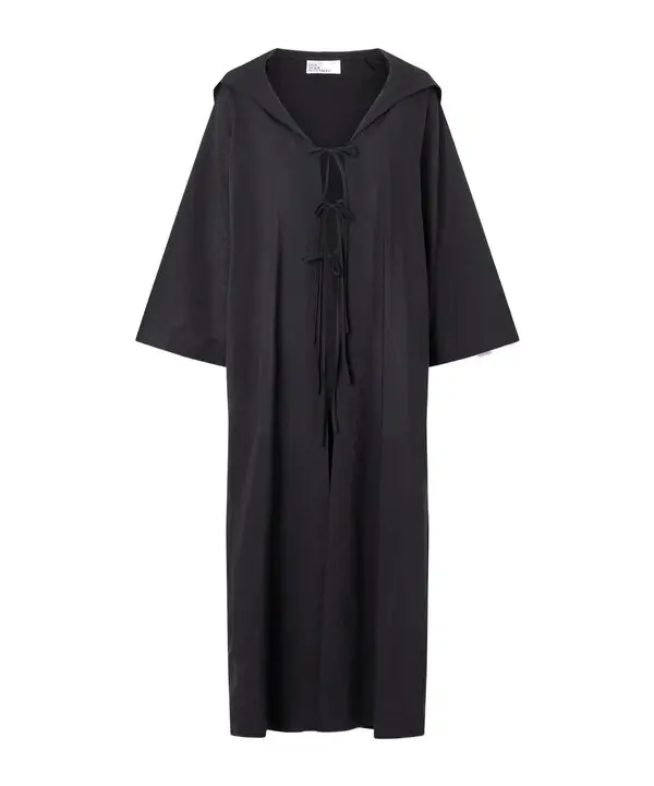 Lisa Marie Fernandez Hooded Kaftan - Black