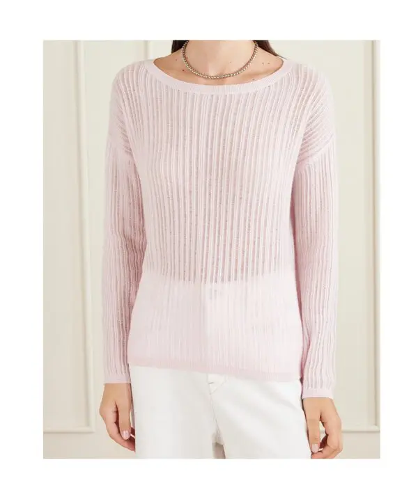 ALLUDE Ribbed-knit Cashmere Sweater