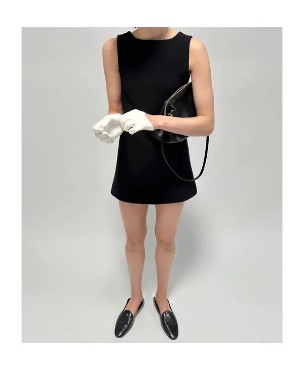 Celine Mini Dress In Grain De Poudre Wool
