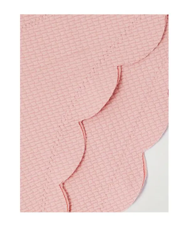 Marysia Scalloped Recycled-seersucker Bikini Briefs