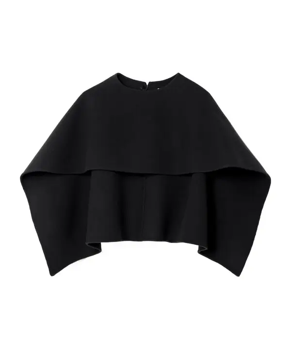 Calvin Klein Wool And Cashmere-blend Cape - Black