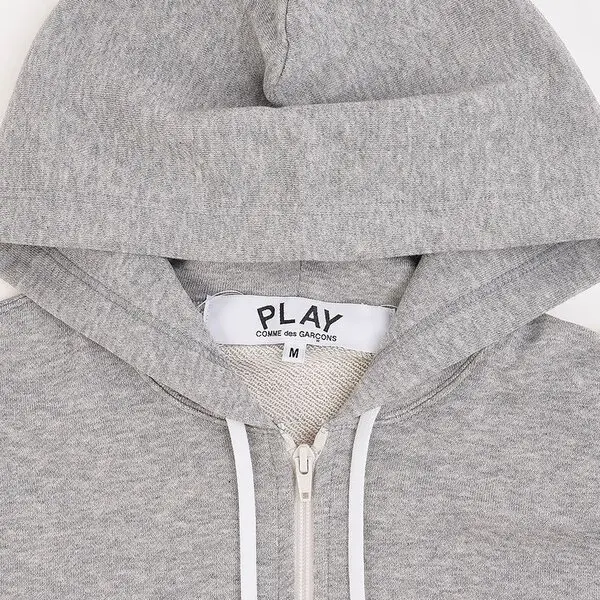 Comme Des Garçons Heart Motif Zip-up Hoodie