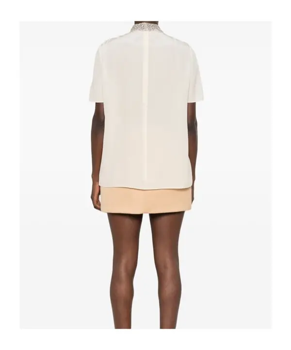 Valentino Garavani Embellished Short-sleeved Top