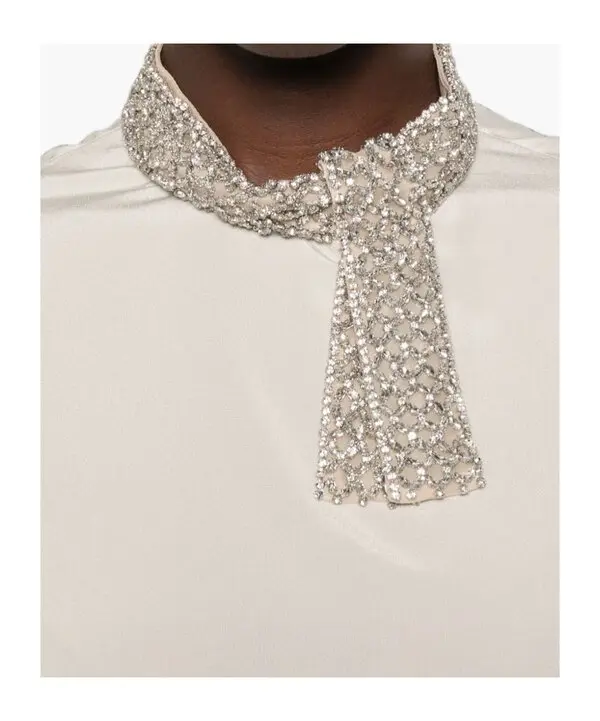 Valentino Garavani Embellished Short-sleeved Top
