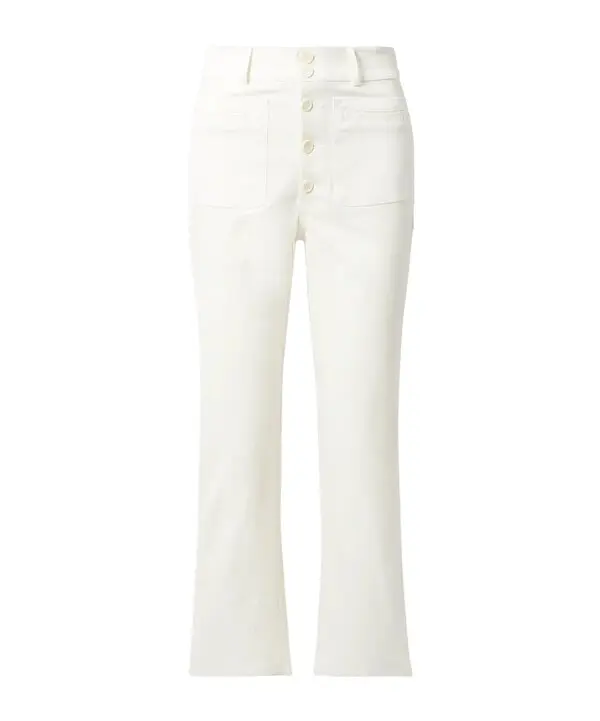 APIECE APART Cropped Cotton-twill Straight-leg Pants