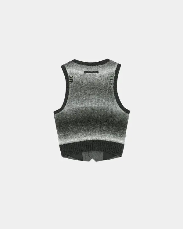 Andersson Bell Back Knit Argyle Patched Vest