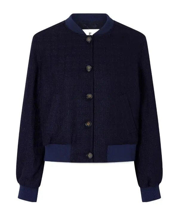 Giuliva Heritage Bouclé-tweed Bomber Jacket