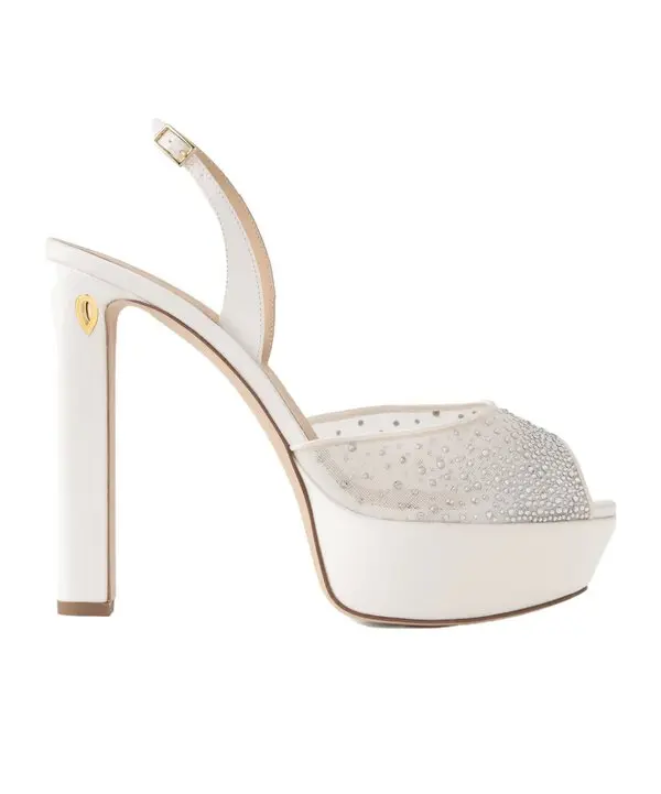 Jennifer Chamandi Antonio Crystal-embellished Platform Sandals - No