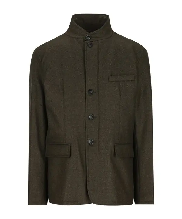 Herno Stand-up Collar Button Casual Jacket