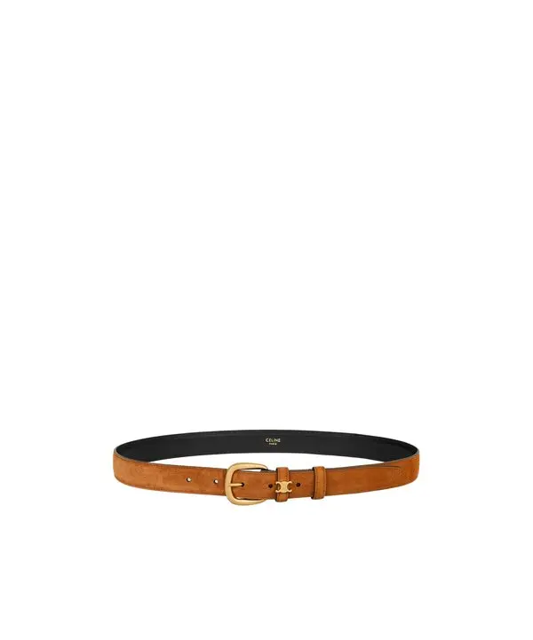Celine Vivienne Belt 25mm In Suede Calfskin