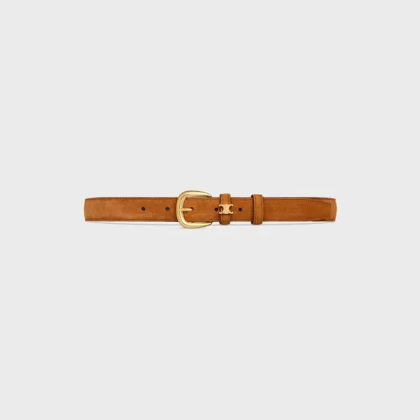 Celine Vivienne Belt 25mm In Suede Calfskin