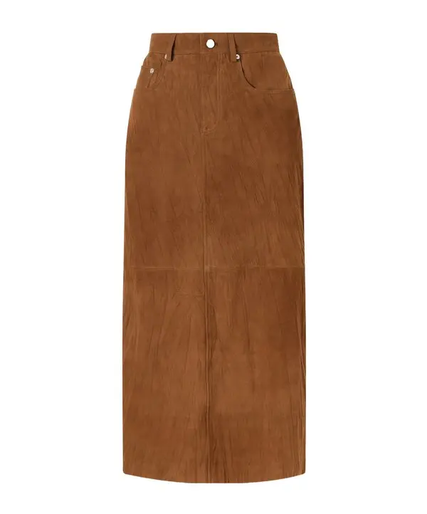 Proenza Schouler Nayah Suede Maxi Skirt - No