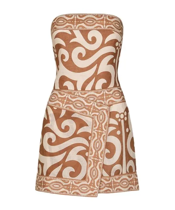 Johanna Ortiz Raiz Ritual Mini Dress - Nude