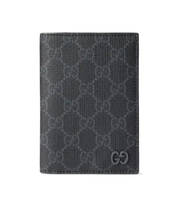 Gucci Gg Passport Case With Bordeaux Interior