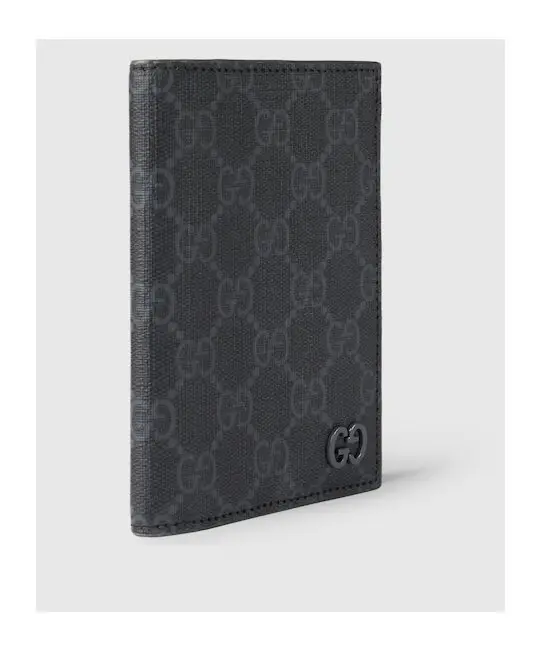 Gucci Gg Passport Case With Bordeaux Interior