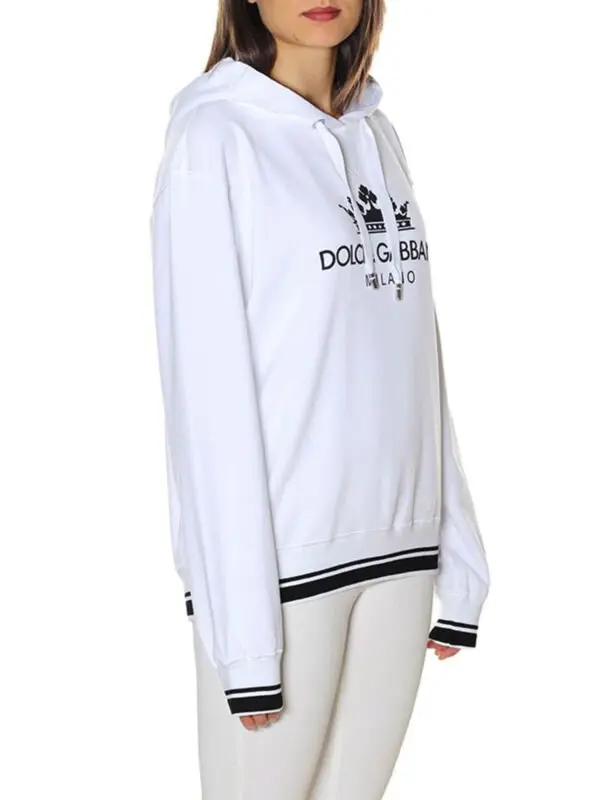 Dolce & Gabbana Hooded Long-sleeved Hoodie