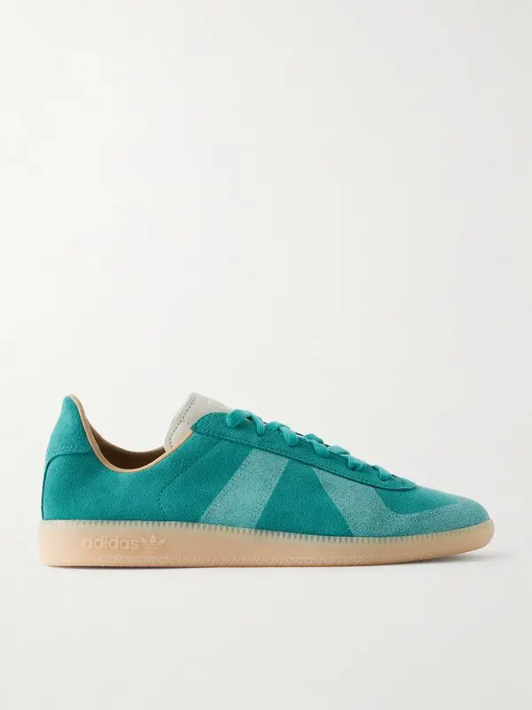 ADIDAS ORIGINALS Bw Army Decon Paneled Suede Sneakers - Green