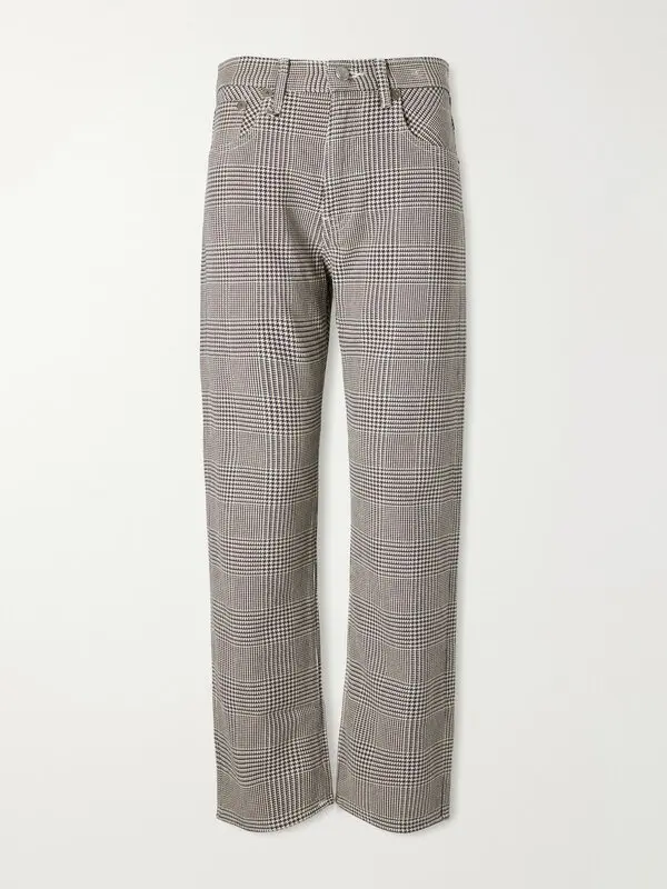 R13 Bf Prince Of Wales Check Straight-leg Jeans