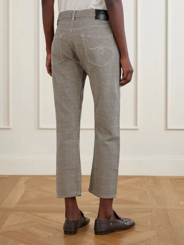 R13 Bf Prince Of Wales Check Straight-leg Jeans