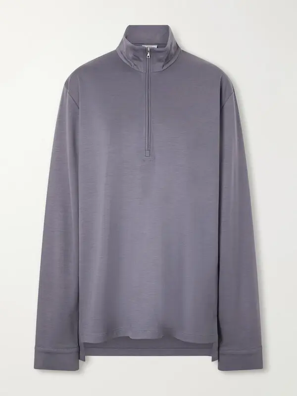 RIER Polar Jogging Virgin Wool Half-zip Sweatshirt