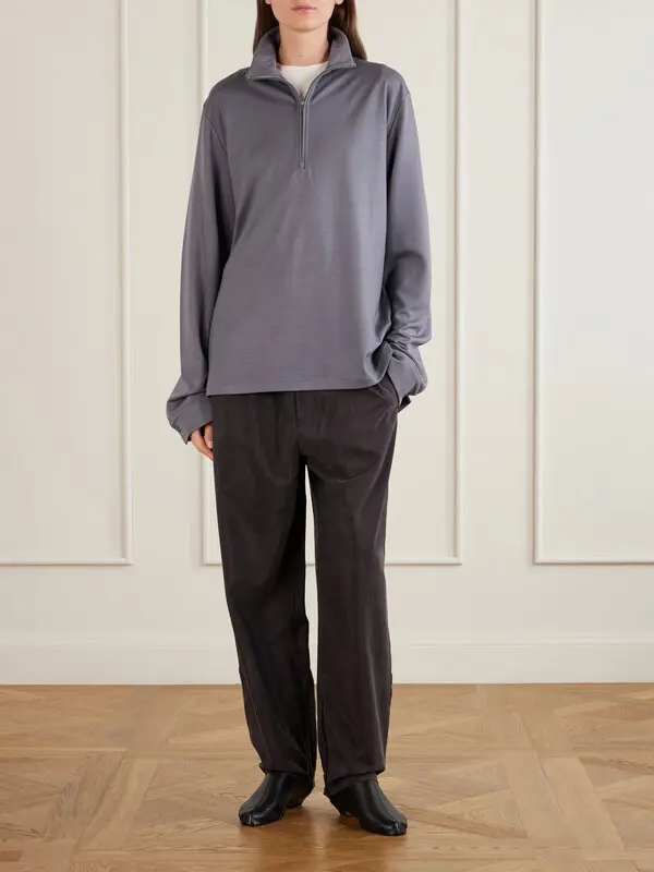 RIER Polar Jogging Virgin Wool Half-zip Sweatshirt