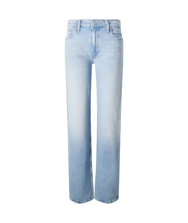 MOTHER The Newbie Skimp Mid-rise Straight-leg Jeans - Blue