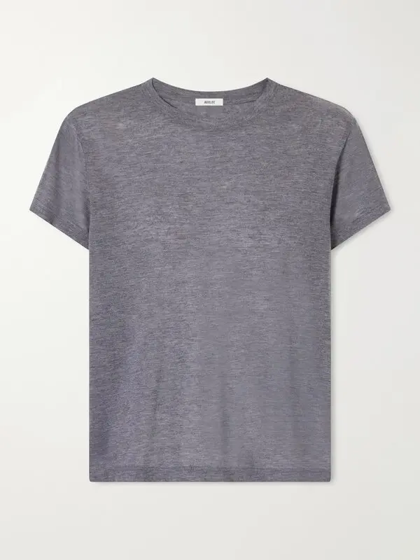 AGOLDE Adine Lyocell-jersey T-shirt - Gray