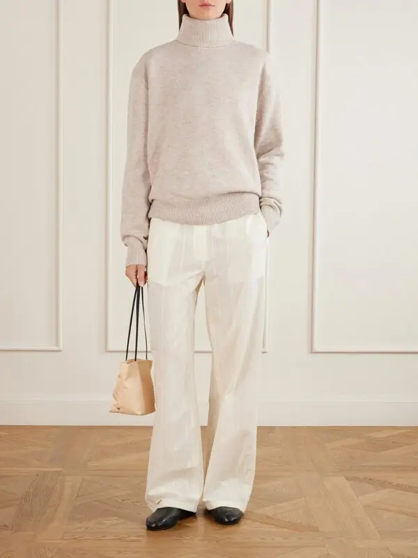 THE FRANKIE SHOP Gala Wool And Cashmere-blend Turtleneck Sweater
