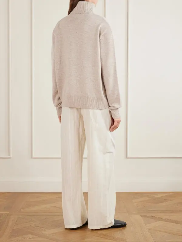 THE FRANKIE SHOP Gala Wool And Cashmere-blend Turtleneck Sweater