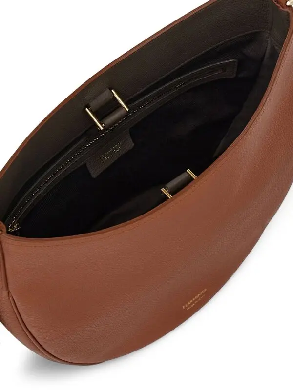 FERRAGAMO Leather Medium Hobo Bag