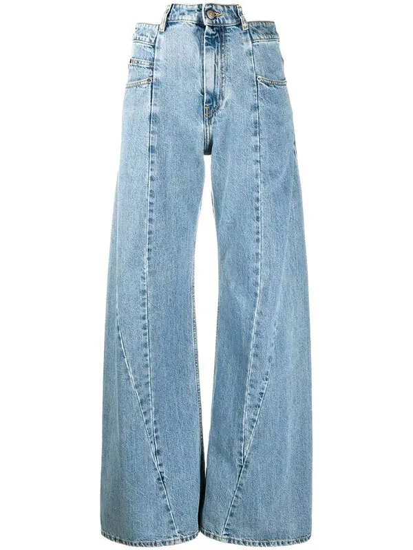 MAISON MARGIELA Wide-leg Denim Jeans - Sky Blue