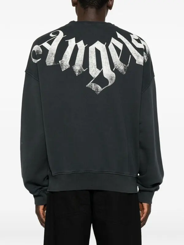 Palm Angels Logo Cotton Sweatshirt