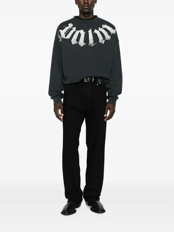 Palm Angels Logo Cotton Sweatshirt