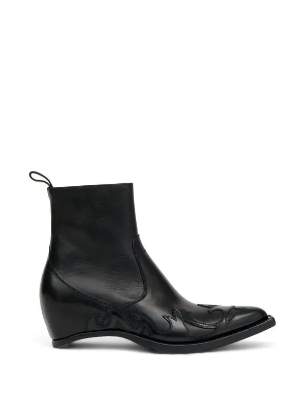 MAISON MARGIELA Leather Ankle Boots