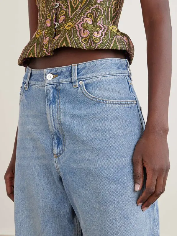 Erdem Mid-rise Wide-leg Jeans