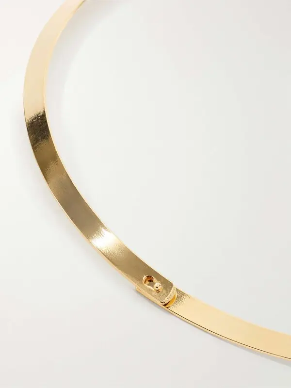 JENNIFER BEHR Naia Gold-tone Shell Necklace