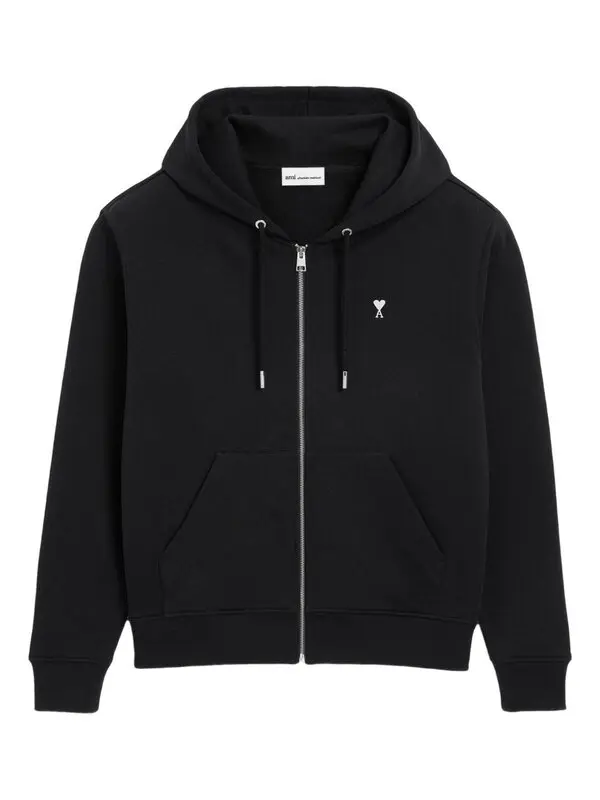 AMI Paris De Coeur Full-zip Hoodie