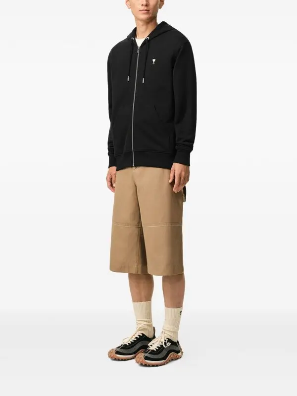 AMI Paris De Coeur Full-zip Hoodie