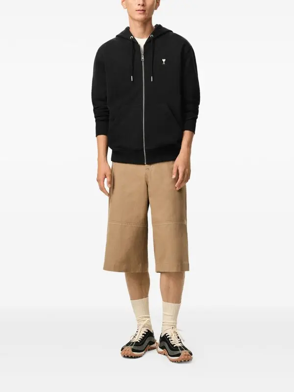AMI Paris De Coeur Full-zip Hoodie